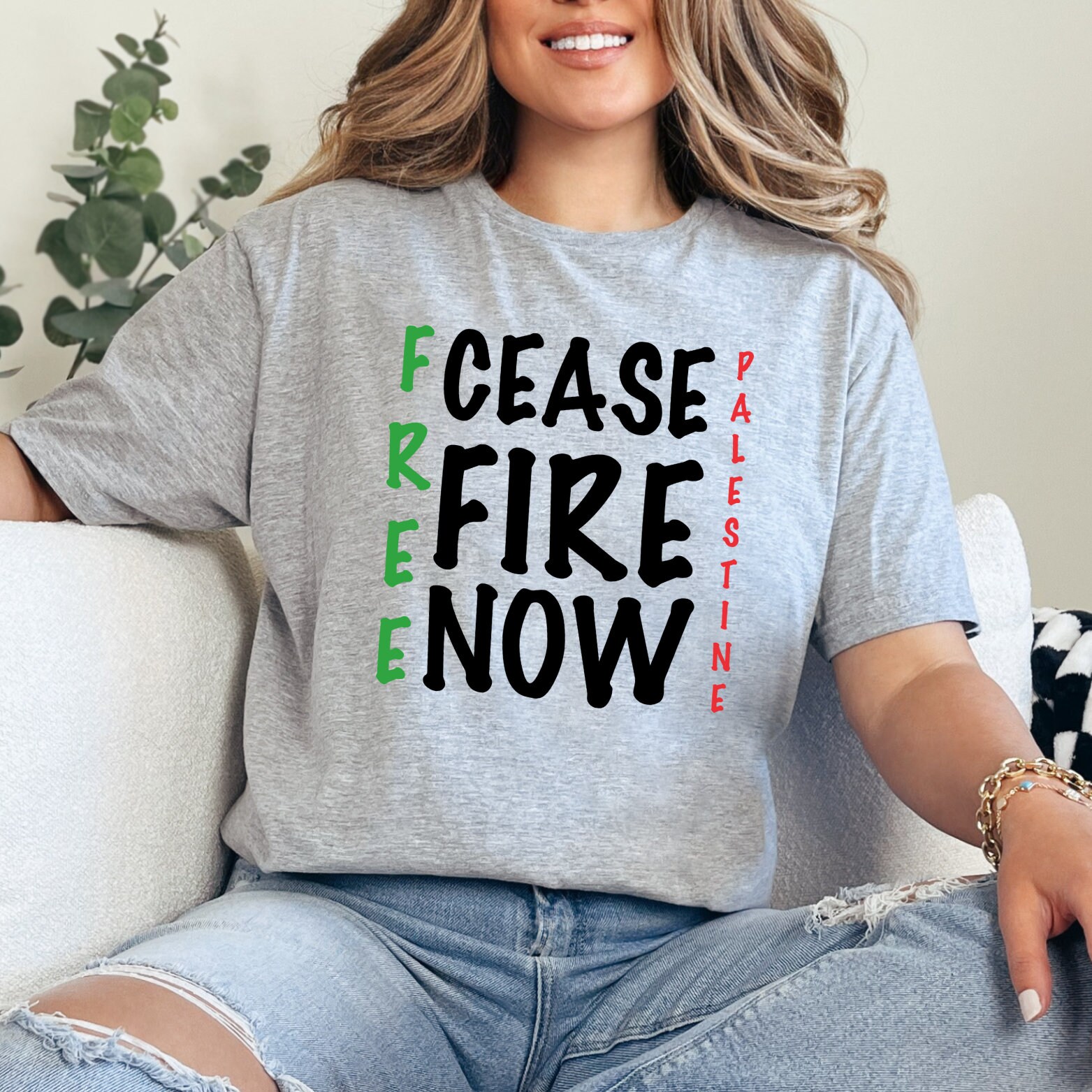 Free Palestine Cease Fire Now Shirt, Free Gaza Shirt, Palestine Shirt ...