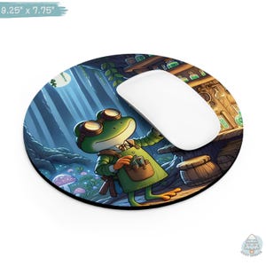 Frog Alchemist TCG Playmat Fantasy Forest Critters Desk Mat, Magical ...