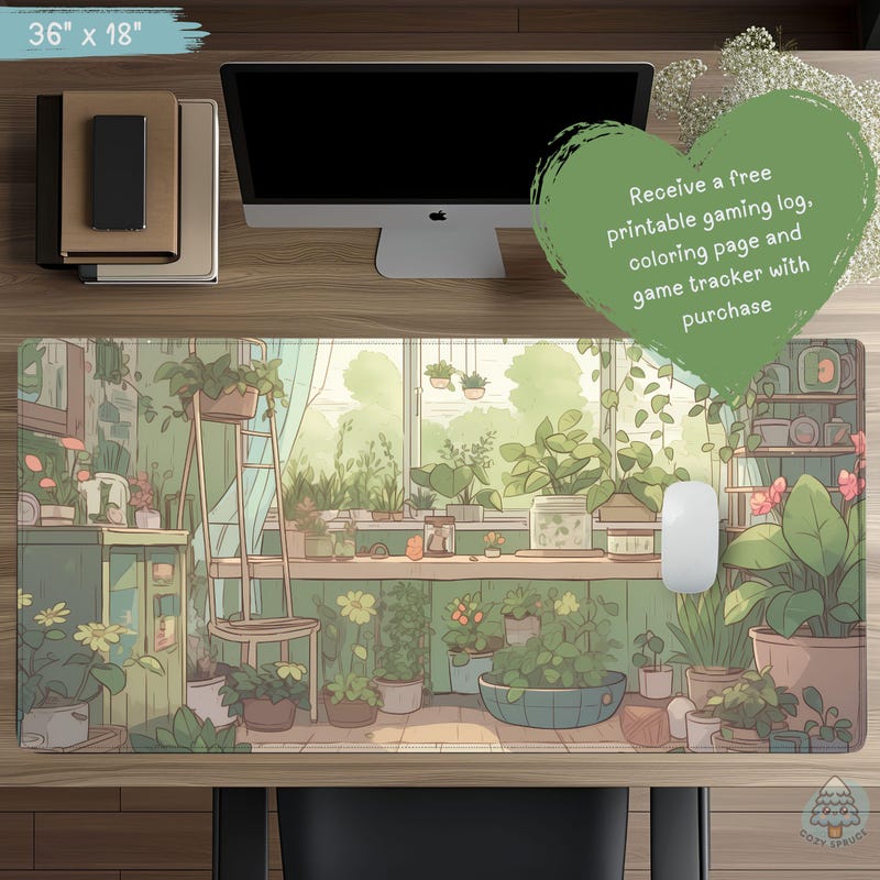 Green Desk Mat - Etsy