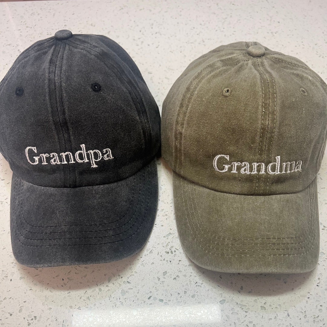 Custom Embroidered Hat, Grandma/grandpa Cap, Vintage Baseball Hat ...