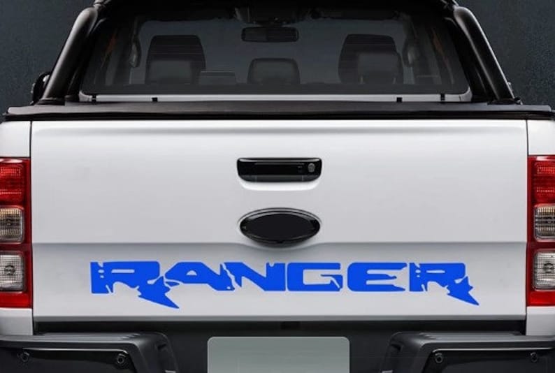 Two FORD RANGER Raptor Decal Sticker for Tailgate Back Door Sport ...