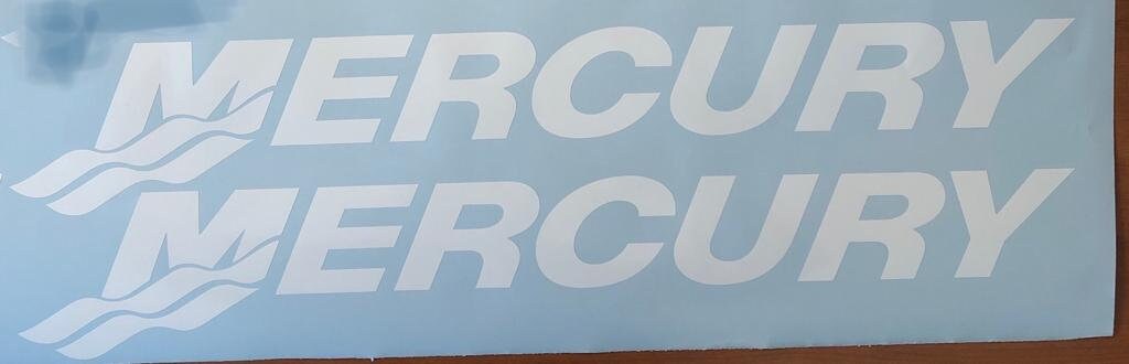 2pcs MERCURY Outboard Boat Motor Engine Decals Stickers Logo - Etsy