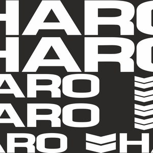 Haro Decals Stickers Set for Frame Vinyl Graphics Bike Mtb Helmet Road ...