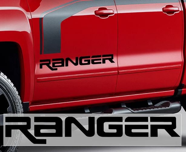 Two FORD RANGER Old Raptor Decal Sticker Sport Racing Claws Stripe ...