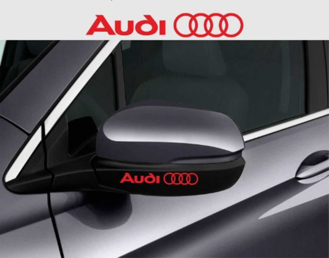 2pcs Audi Rings Decals Stickers for Door Sill Windows Thresholds Car ...