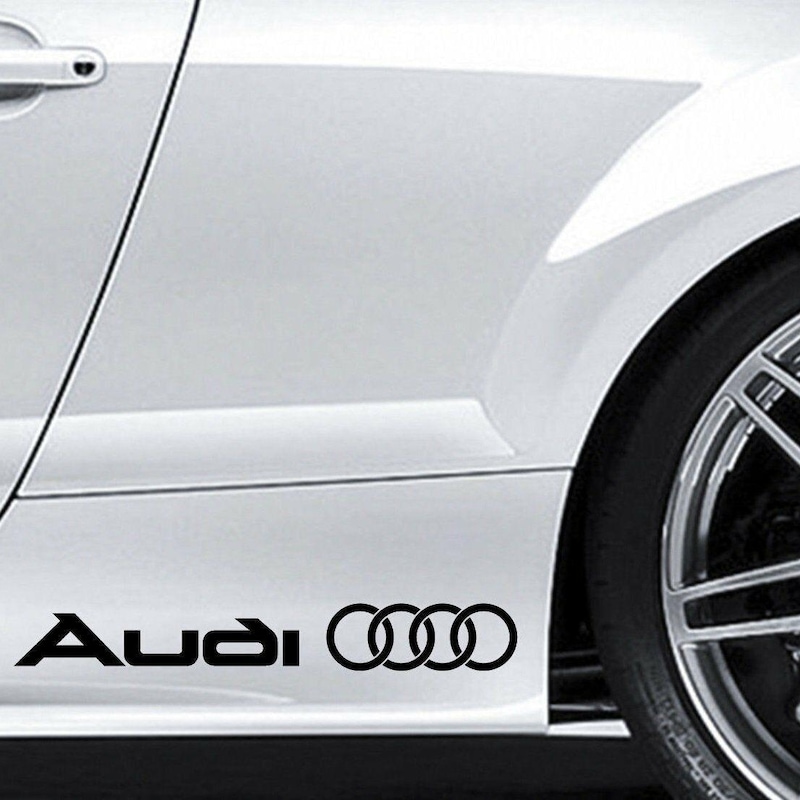 Audi Logo Rings Sticker Red - Etsy