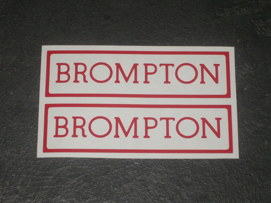 2pcs Brompton Decals Stickers for Frame Vinyl Graphics Bike Helmet Mtb ...