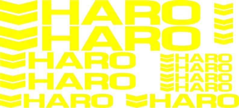 Haro Decals Stickers Set for Frame Vinyl Graphics Bike Mtb Helmet Road ...