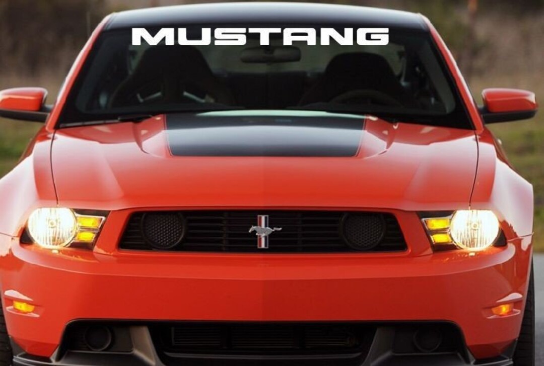Ford Mustang Vinyl Decal Sticker for Windshield Emblem Logo Ford ...