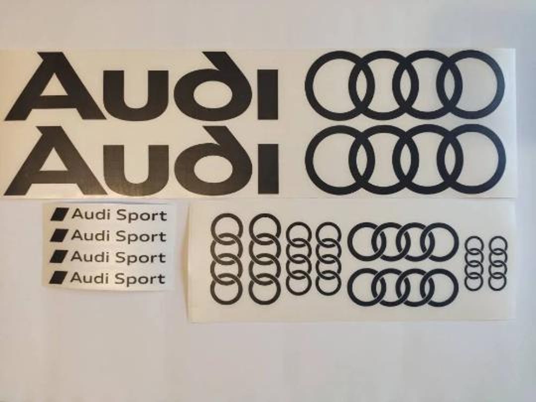 Audi Rings Audi Sport Decals Stickers Kit for Door Sill Windows ...