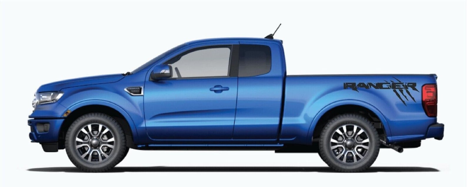 Two FORD RANGER Decal Sticker Claws Scratch Stripe Emblem Car Truck Suv ...