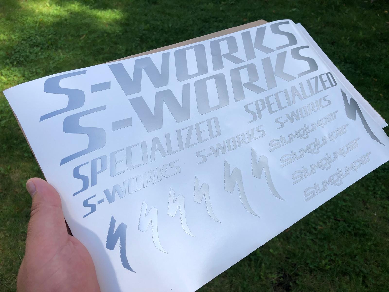 S-works Specialized Stumpjumper Matte Gold Decals Stickers Bicycle ...