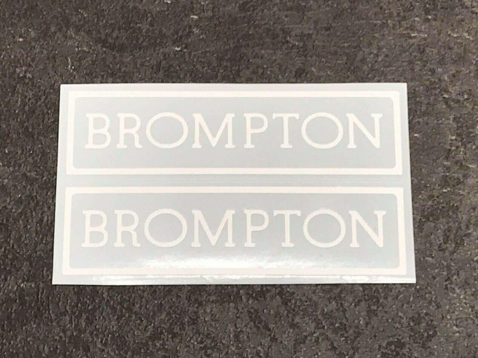 Two Brompton Decals Stickers for Frame Vinyl Graphics Bike Helmet Mtb ...