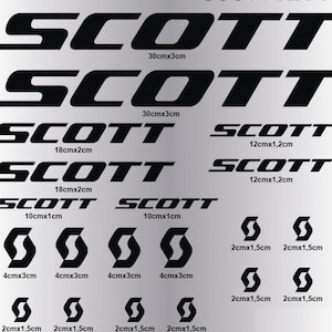 Scott Stickers Decals Kit for Bike Bicycle Cycling Frame Scott Sport ...