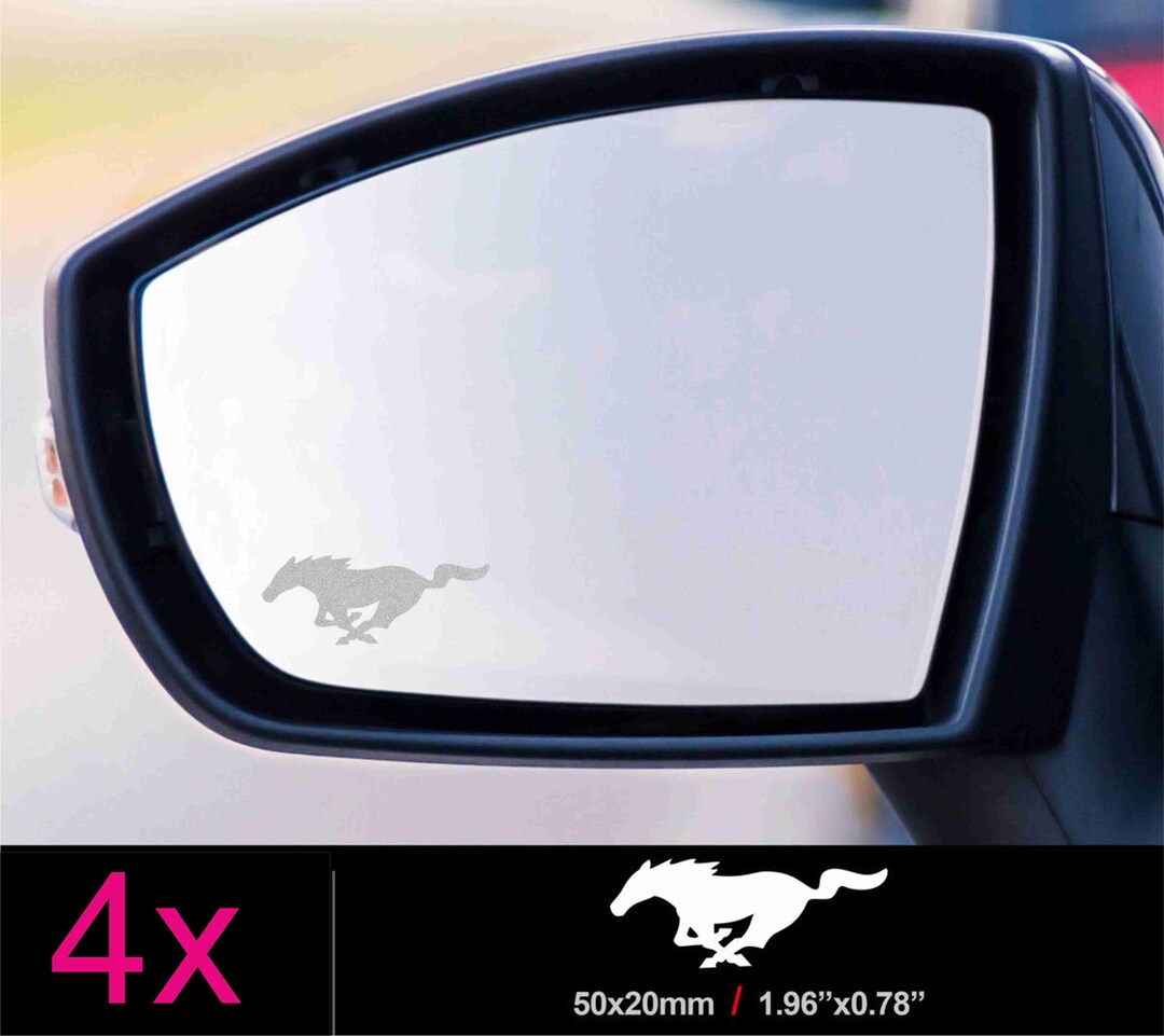 Mustang Decals Stickers for Side Mirrors Rims Doors Rear View Window ...