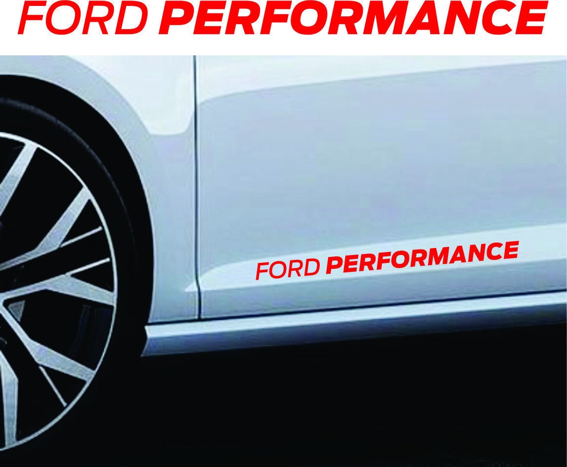 2X FORD PERFORMANCE Decal Sticker Sport Racing Stripe Emblem Car Truck ...