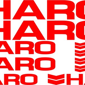 Haro Decals Stickers Set for Frame Vinyl Graphics Bike Mtb Helmet Road ...