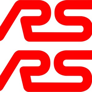 Two Ford RS Logo Decals Stickers for Car Bumper Window Spoiler ...