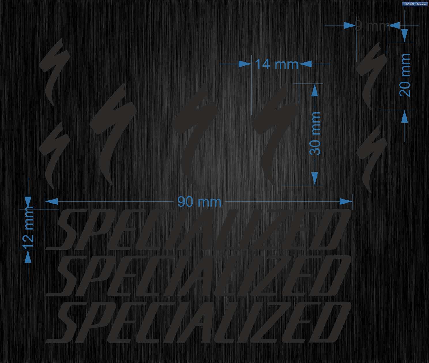 Specialized Decals Stickers Bicycle Frame Cycling Road Bike Matte Gold ...