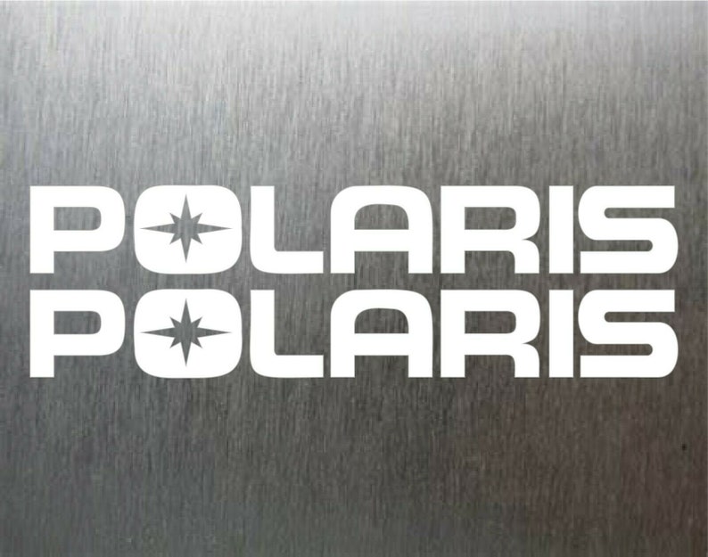 2pcs Polaris Decals Stickers for SNOWMOBILE Fairing Car Windows Bumpers ...