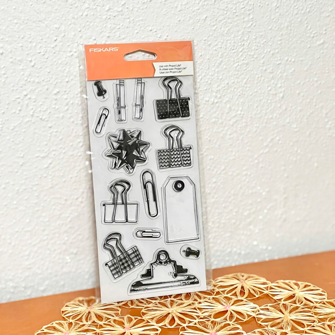 Fiskars Hip Clips Unmounted Clear Stamp Set, New Unopened - Etsy