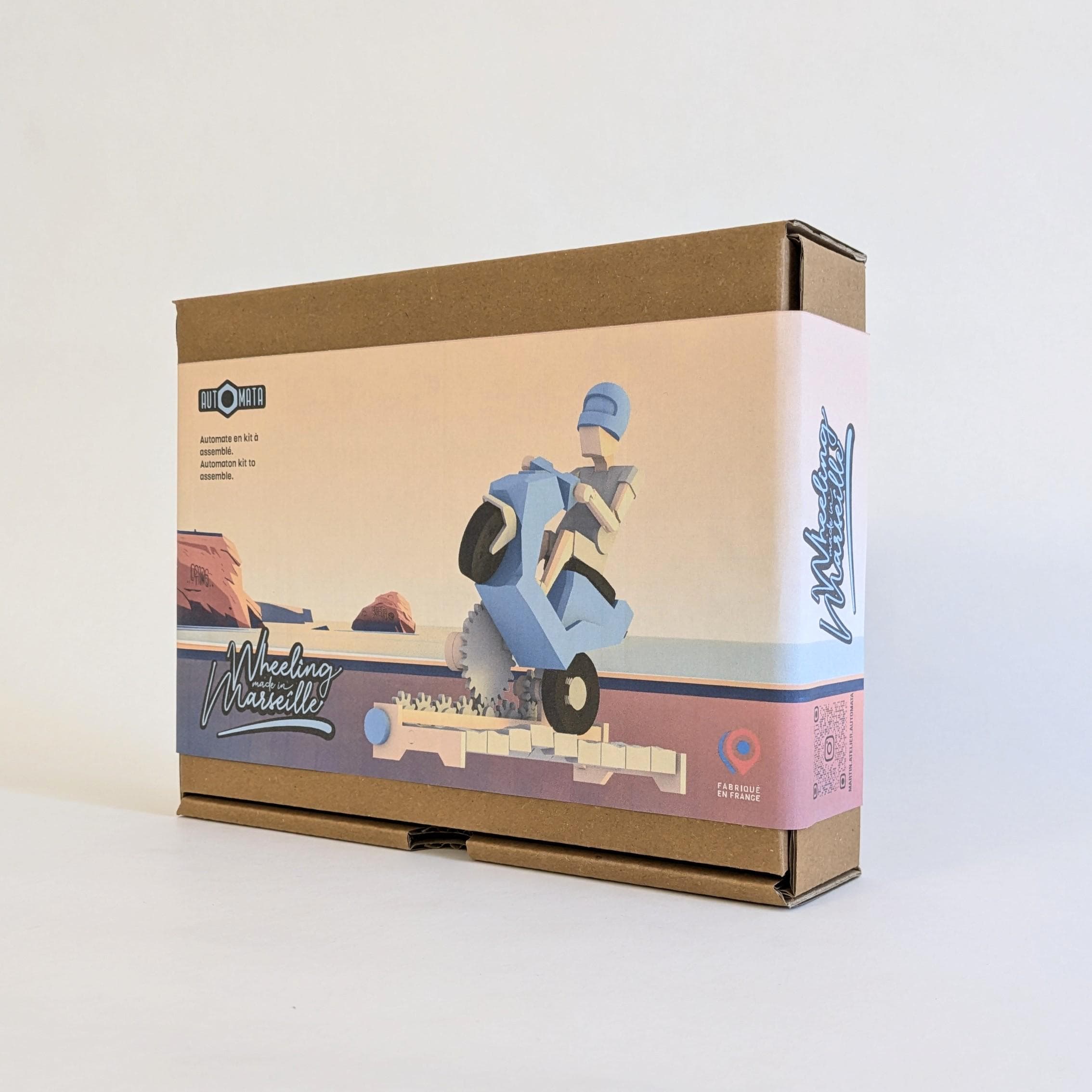 Automaton - Wheelie on a Scooter - Blue - Assembly Kit - Etsy