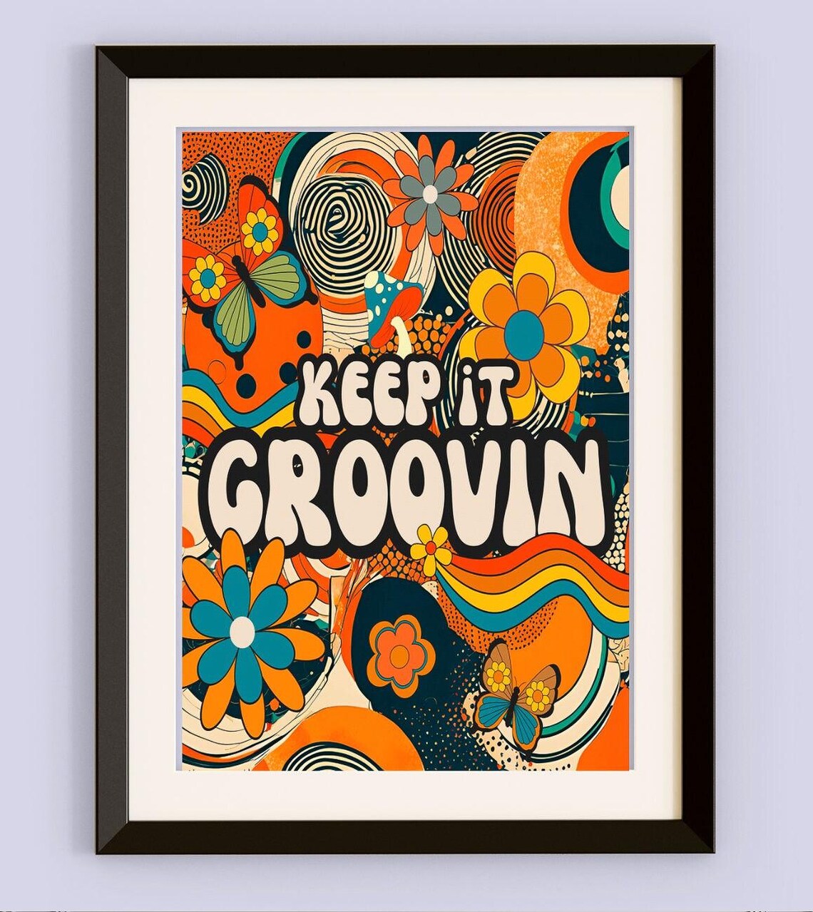 Keep It Groovin Retro 70s Wall Art - Digital Download - Etsy