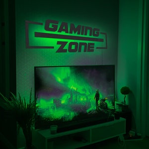 Gaming Zone Neon Led Wall Panel Decor,gaming Zone Led Decor,gamer Room ...
