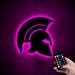 Spartan Warrior Helmet Neon Led Wall Art, Spartan Gift, Gift for Dad ...