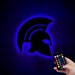 Spartan Warrior Helmet Neon Led Wall Art, Spartan Gift, Gift for Dad ...