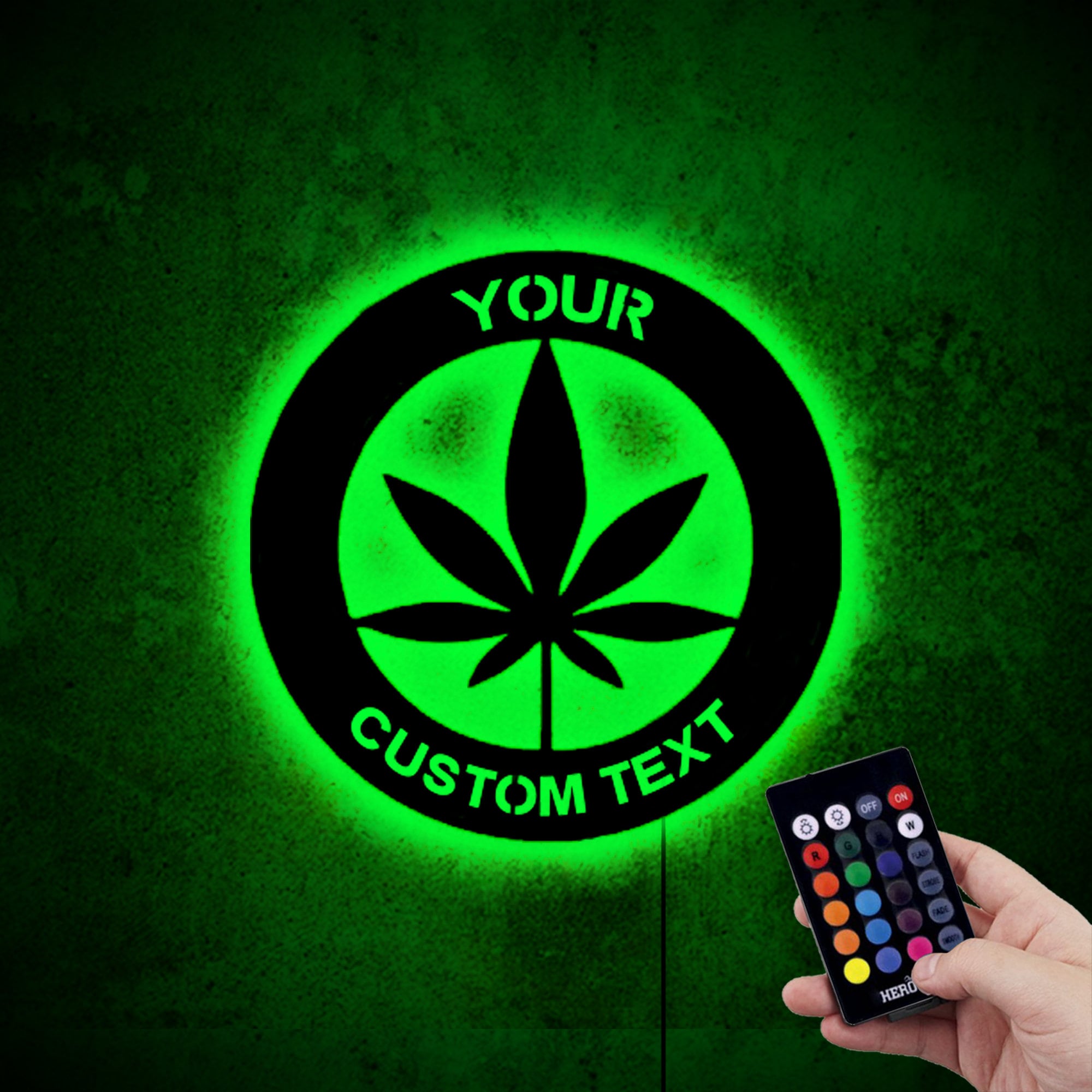 Personalized Weed Neon Led Wall Art, Marijuana Sign Decoration, Culture ...