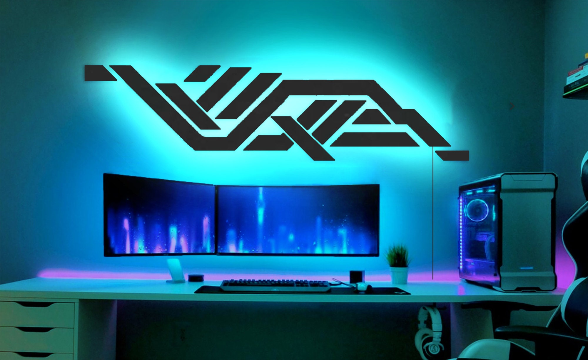 Gamer Room Neon Led Wall Panel Decor,gaming Room Wall Decor,gamer Room ...