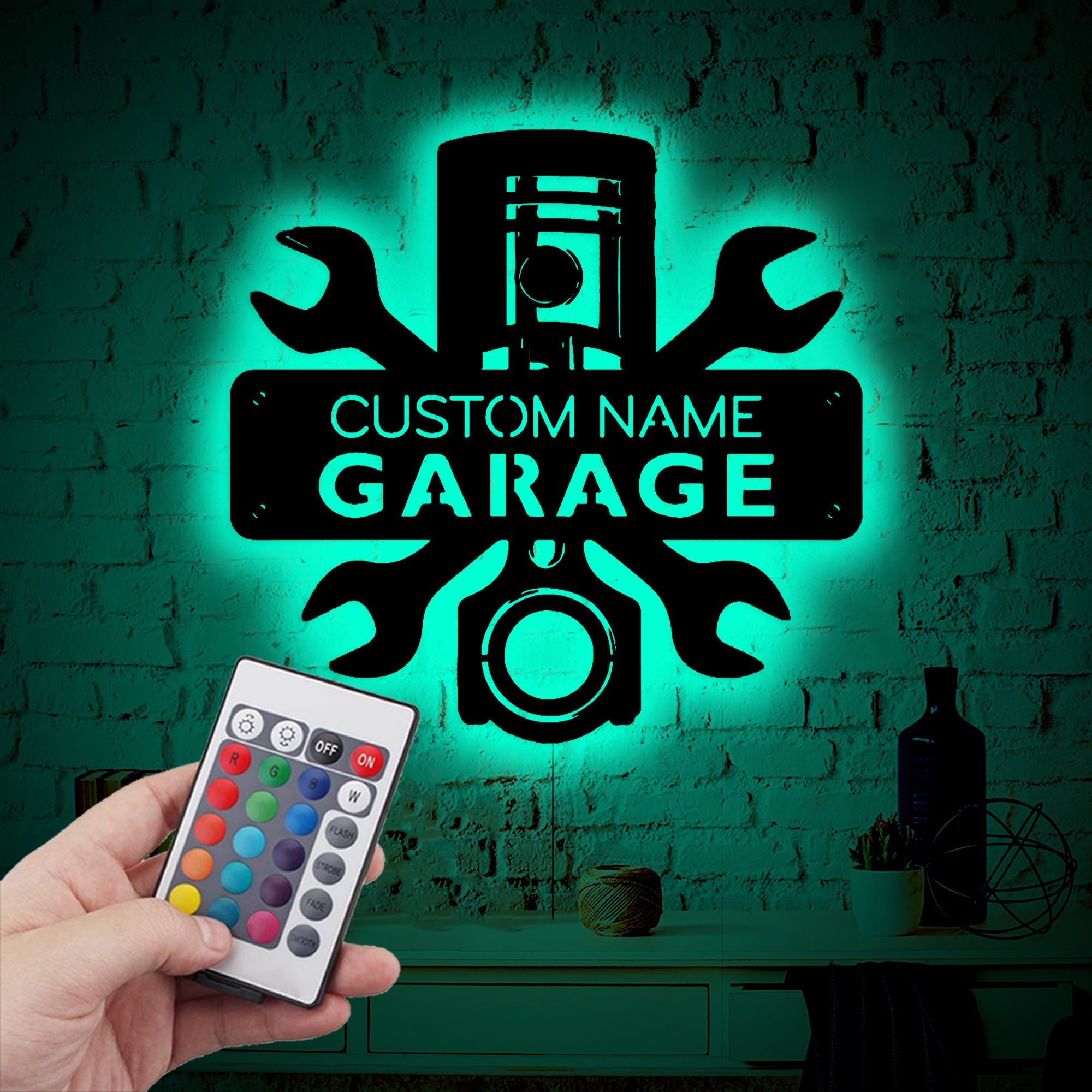 Custom Garage Neon Led Wall Art, Personalized Workshop Sign, Gift for ...