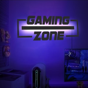 Gaming Zone Neon Led Wall Panel Decor,gaming Zone Led Decor,gamer Room ...