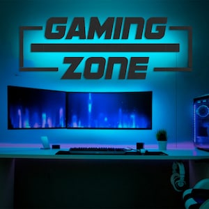 Gaming Zone Neon Led Wall Panel Decor,gaming Zone Led Decor,gamer Room ...