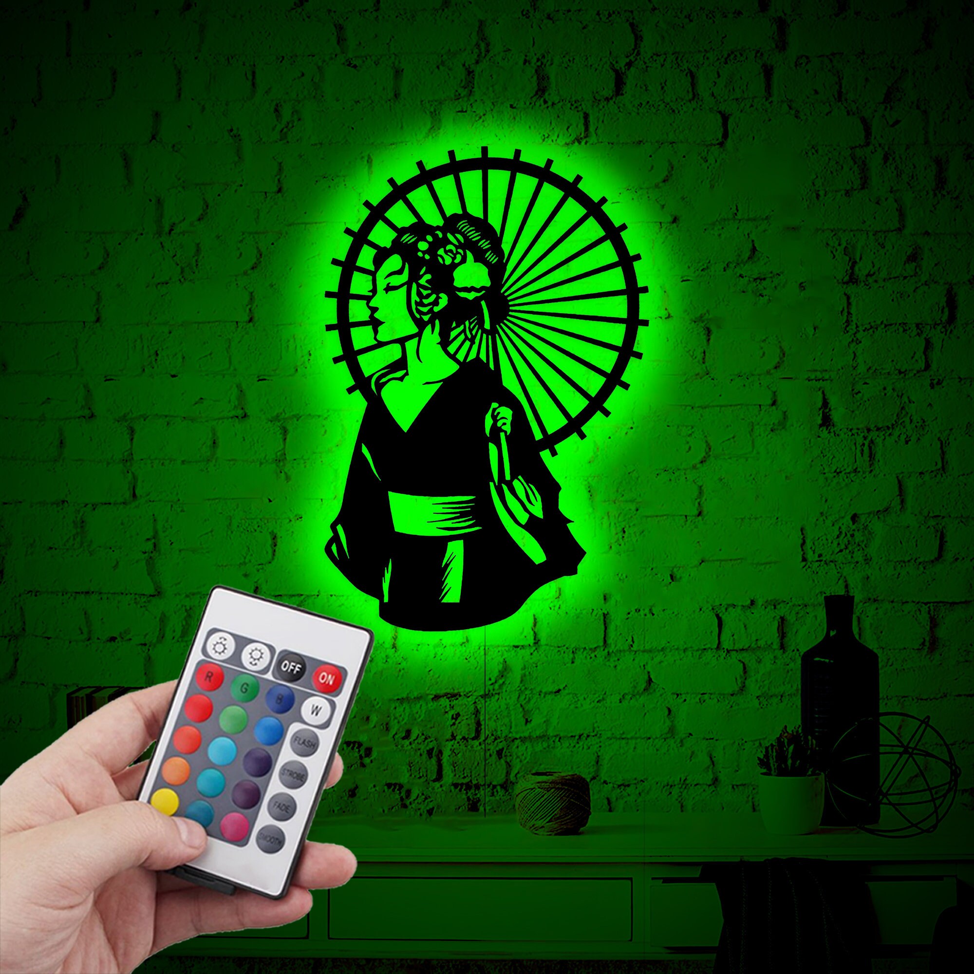 Geisha Neon Led Wall Art, Japanese Art, Japanese Wall Art, Japanese ...