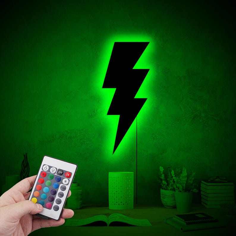 Lightning Bolt Light,bolt Led Sign,bolt Xmas Gifts, Led Lighting Sign ...