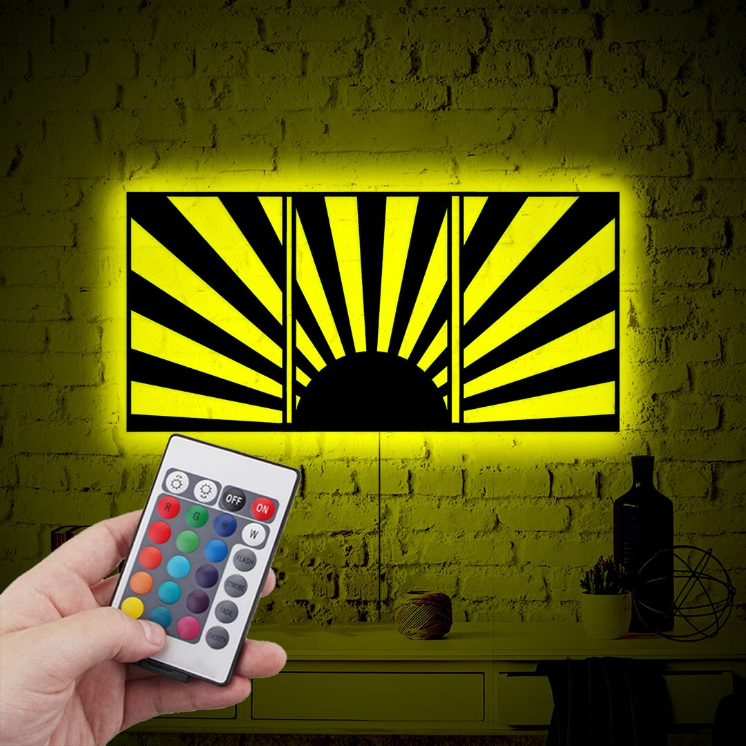 Sunshine Neon Led Wall Art, Sun Sparkle Gift, Living Room Wall Art ...