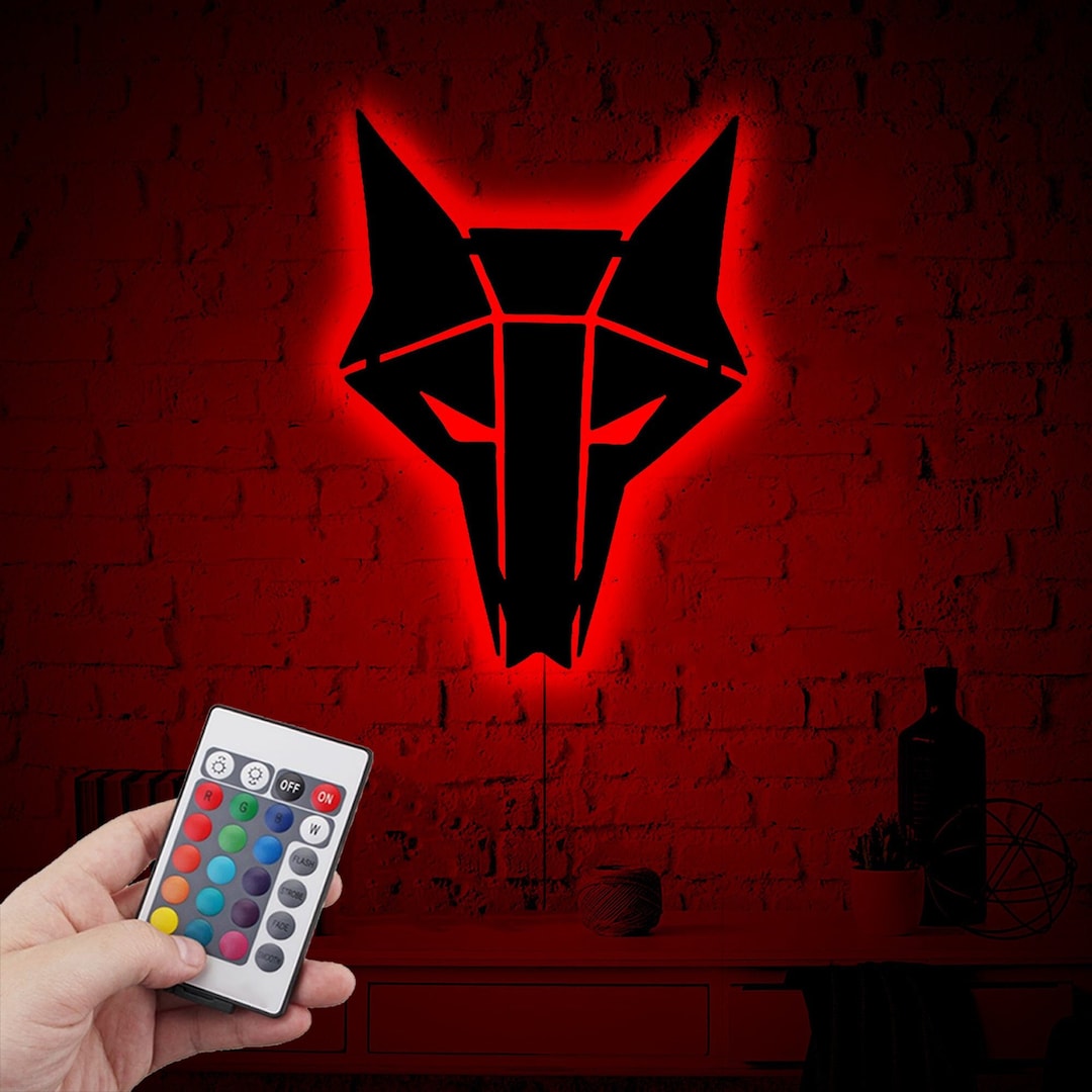 Red Rising Neon Led Sign,red Rising Game Room Wall Art With LED Light ...