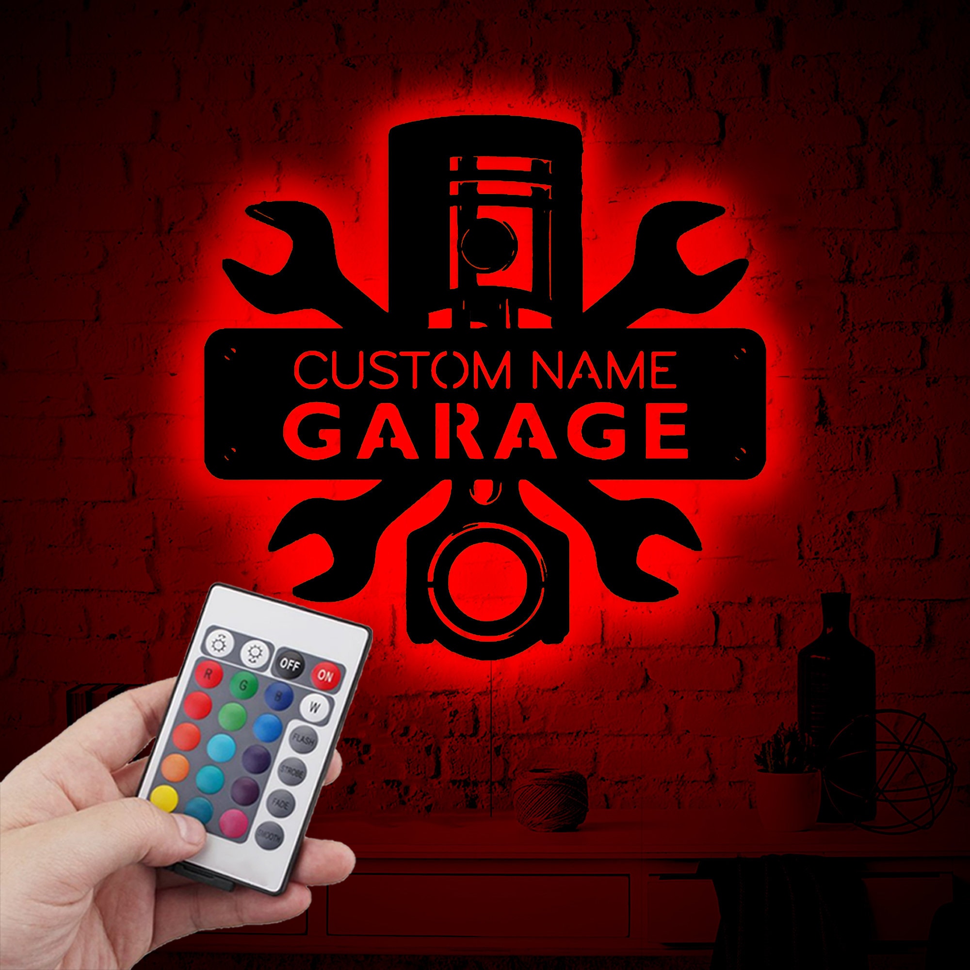 Custom Garage Neon Led Wall Art, Personalized Workshop Sign, Gift for ...