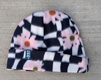 MODERN GREEN Simple Fleece Ski Beanie, Retro Look - Etsy
