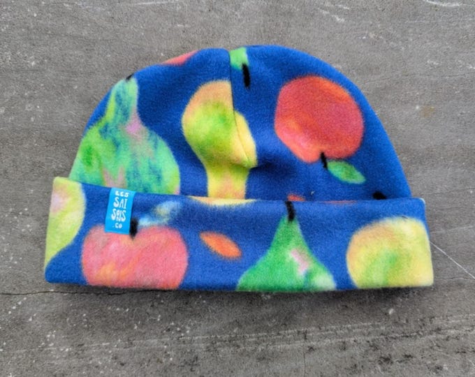 APPLES Simple Fleece Ski Beanie, Retro Look - Etsy