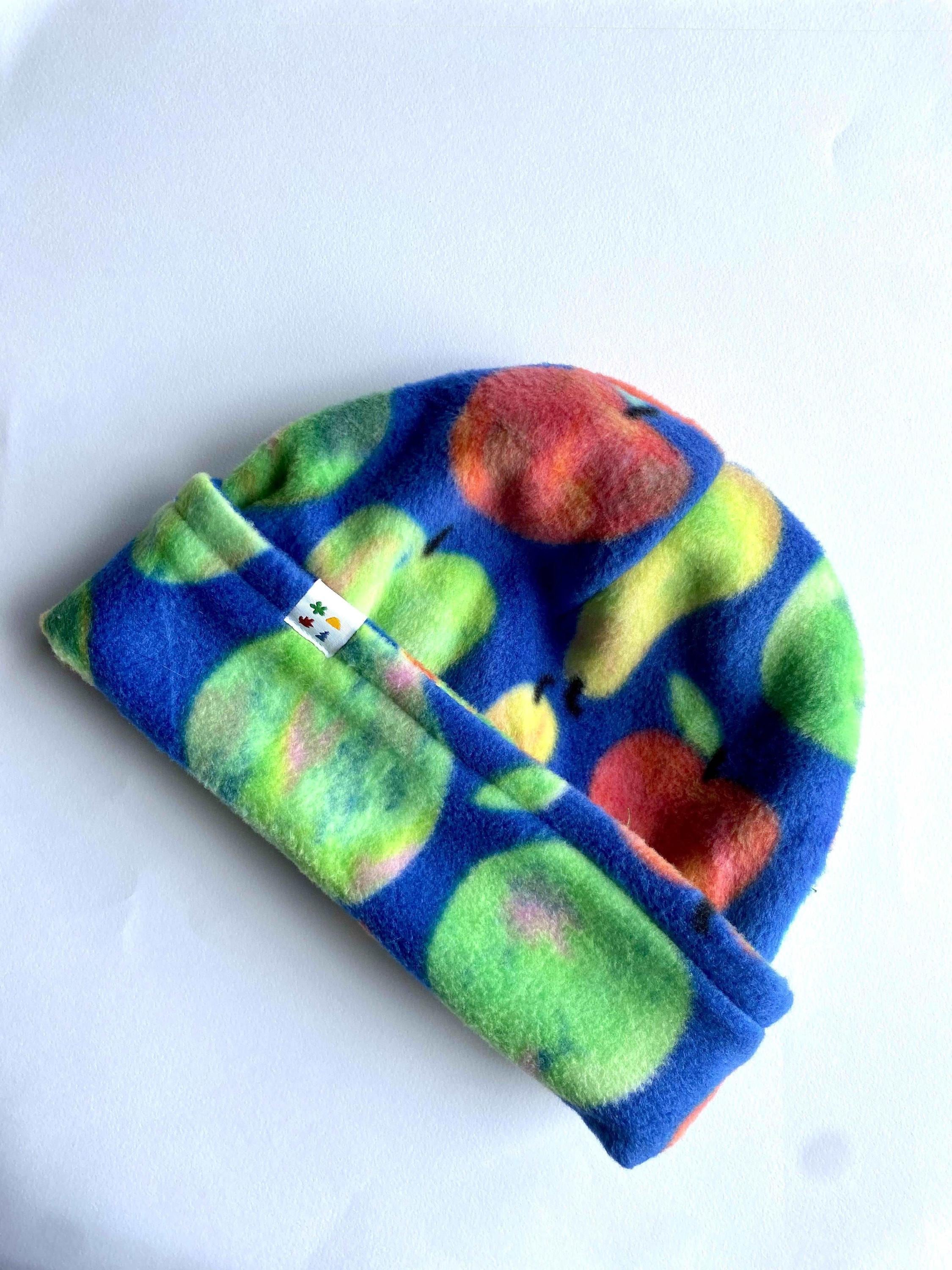 APPLES Simple Fleece Ski Beanie, Retro Look - Etsy
