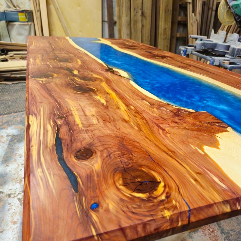 Cedar Epoxy Table - Etsy
