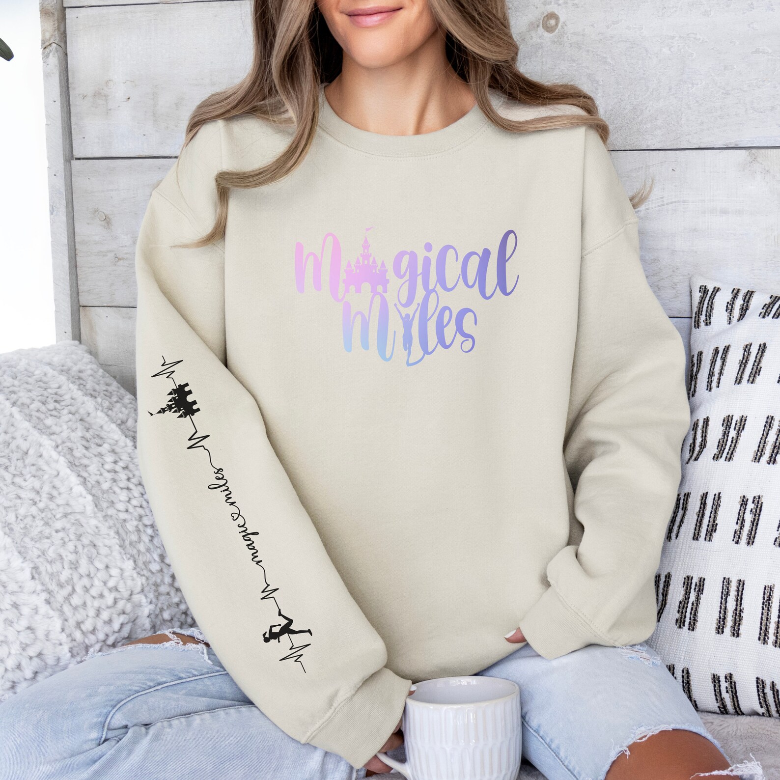 Disney Running Sweater, Magic Miles, Running Sweatshirt, , Marathon ...
