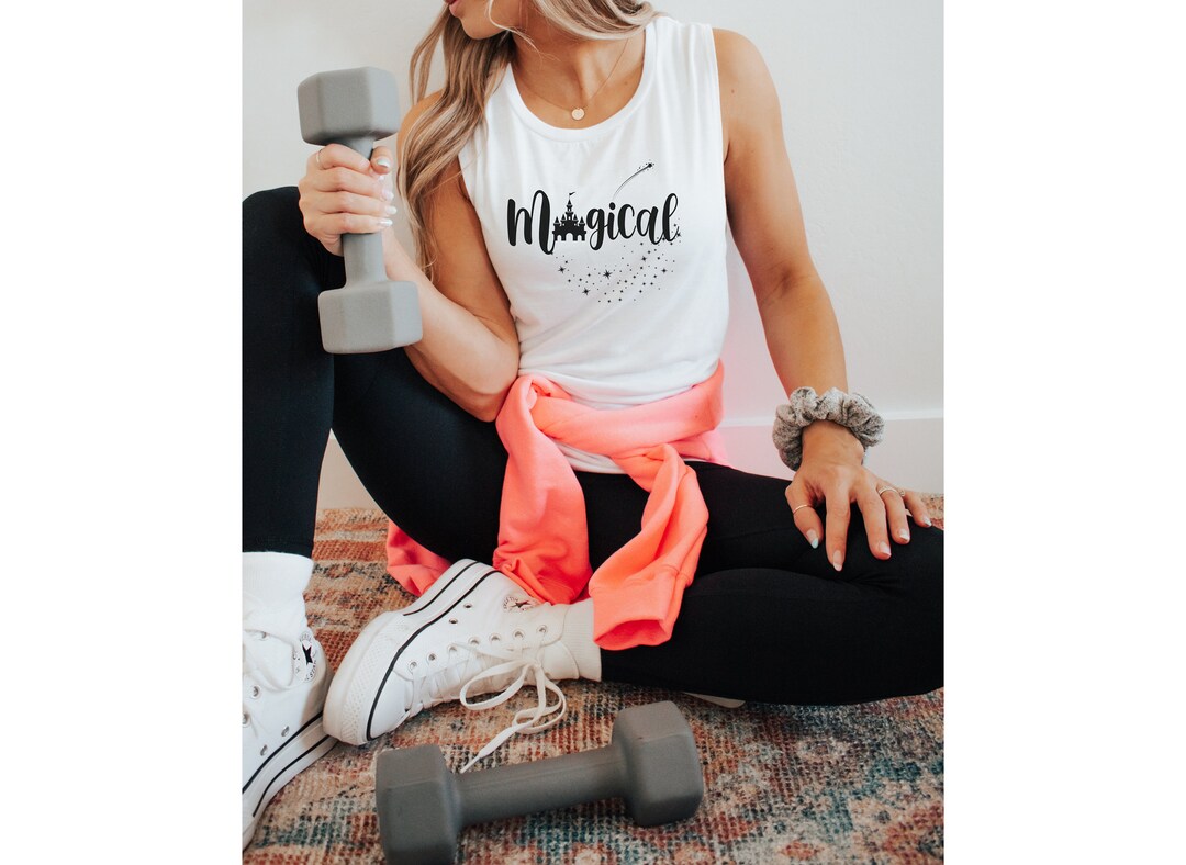 Magical Disney Tank, Most Magical Place Muscle Tank, Magical Women's ...