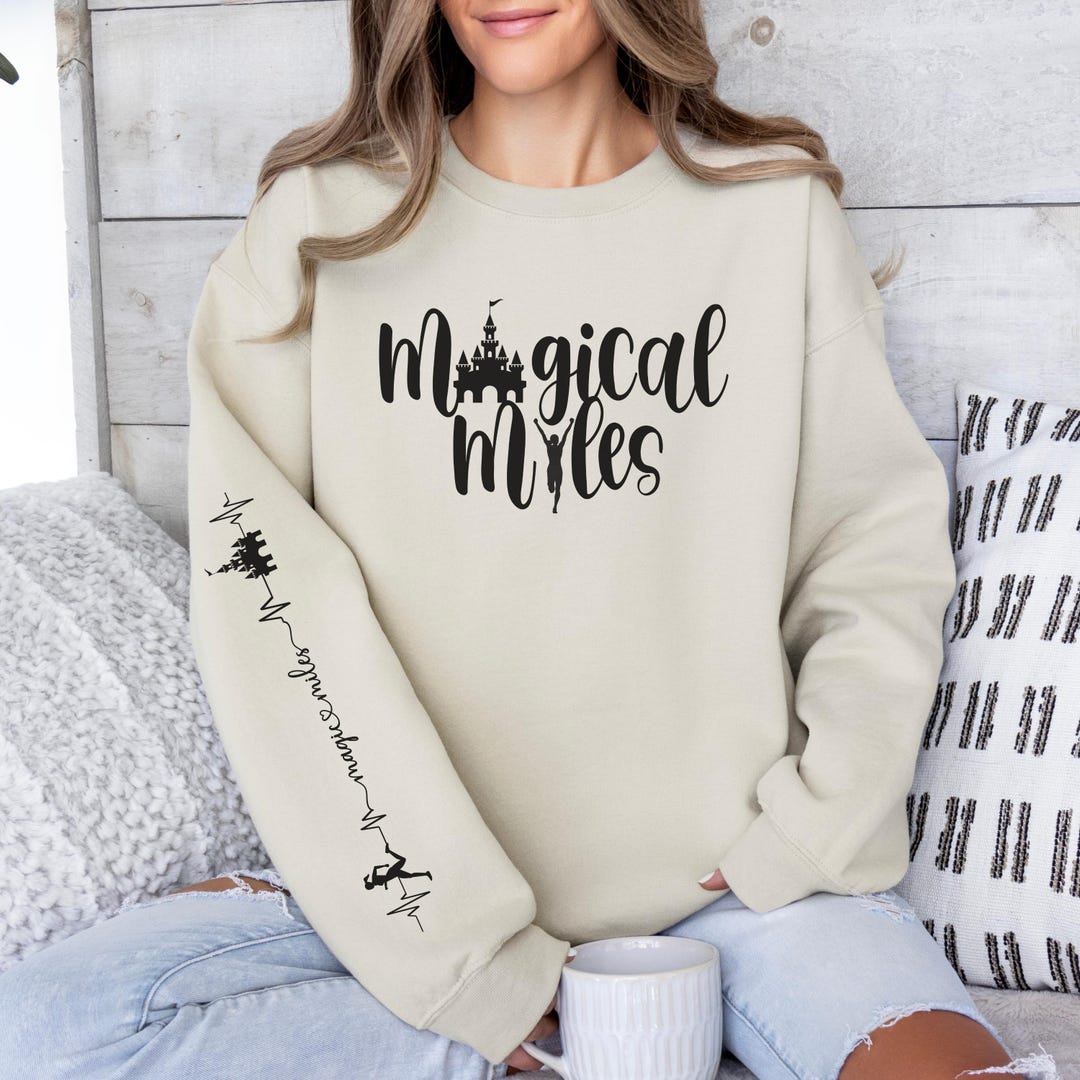 Disney Running Sweater, Magic Miles, Running Sweatshirt, , Marathon ...