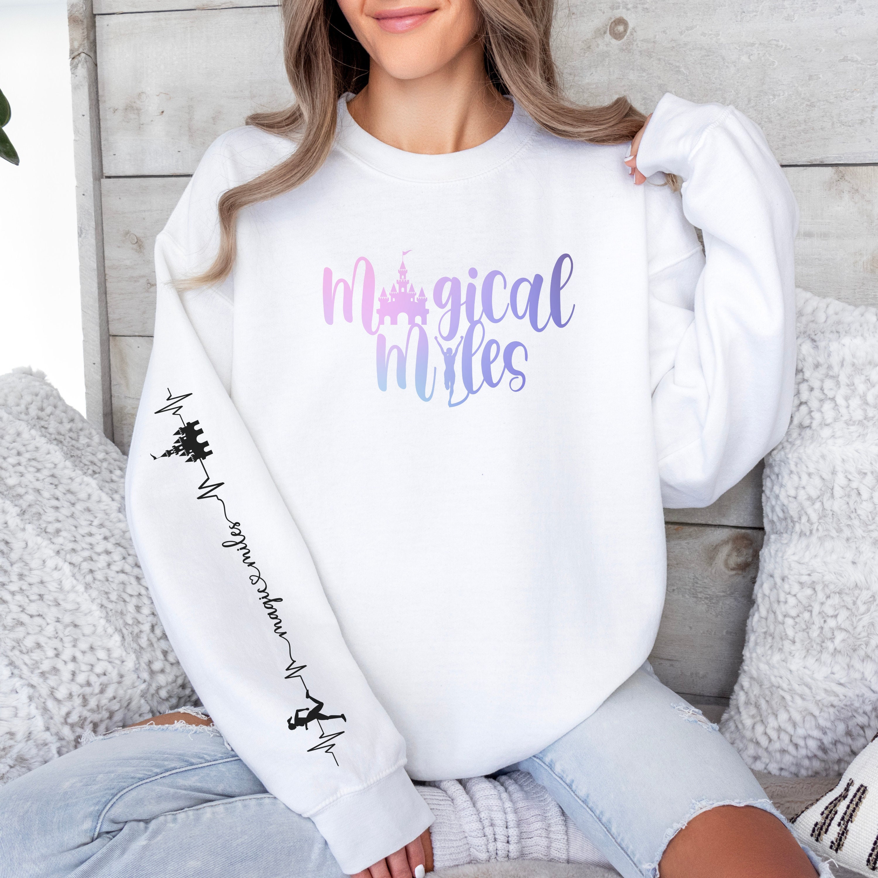 Disney Running Sweater, Magic Miles, Running Sweatshirt, , Marathon ...