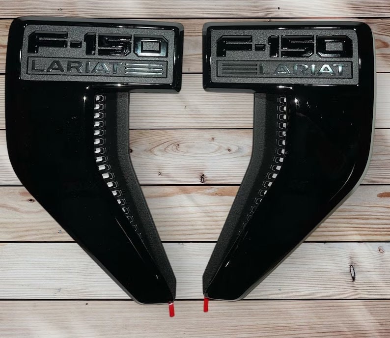 New OEM 2024 2023 2022 2021 Ford F-150 Lariat Fender Vent Badge Emblems ...