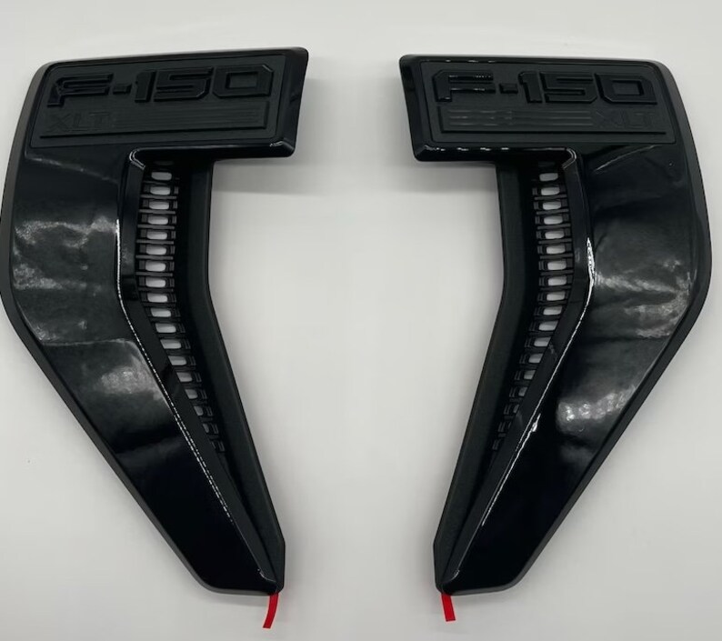 New 2024 2023 2022 2021 Ford F-150 XLT Blackout Fender Vent Badge ...